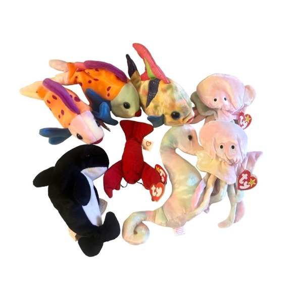 Ty | Toys | Nwt Vintage Ty Beanie Babies Bundle Of 8 Sea Creatures ...